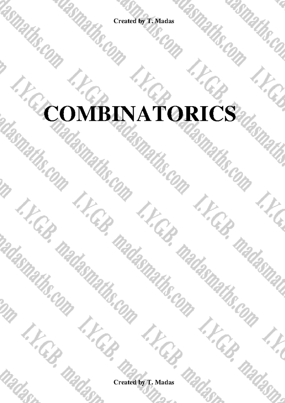 Combinatorics - COMBINATORICS COMBINATIONS Question 2 (**) A football manager has available for ...