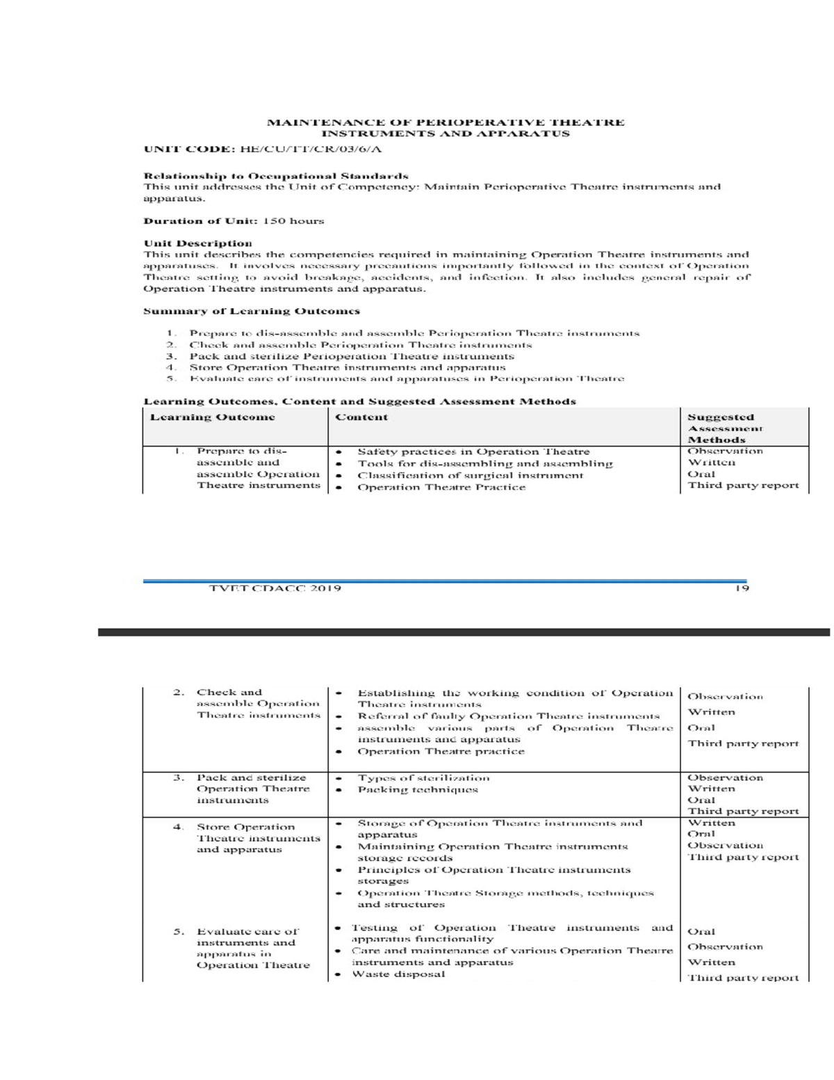 Periop Instruments - done - SETAINTENANCE OF PERIOPERATIWE THEATRE ...