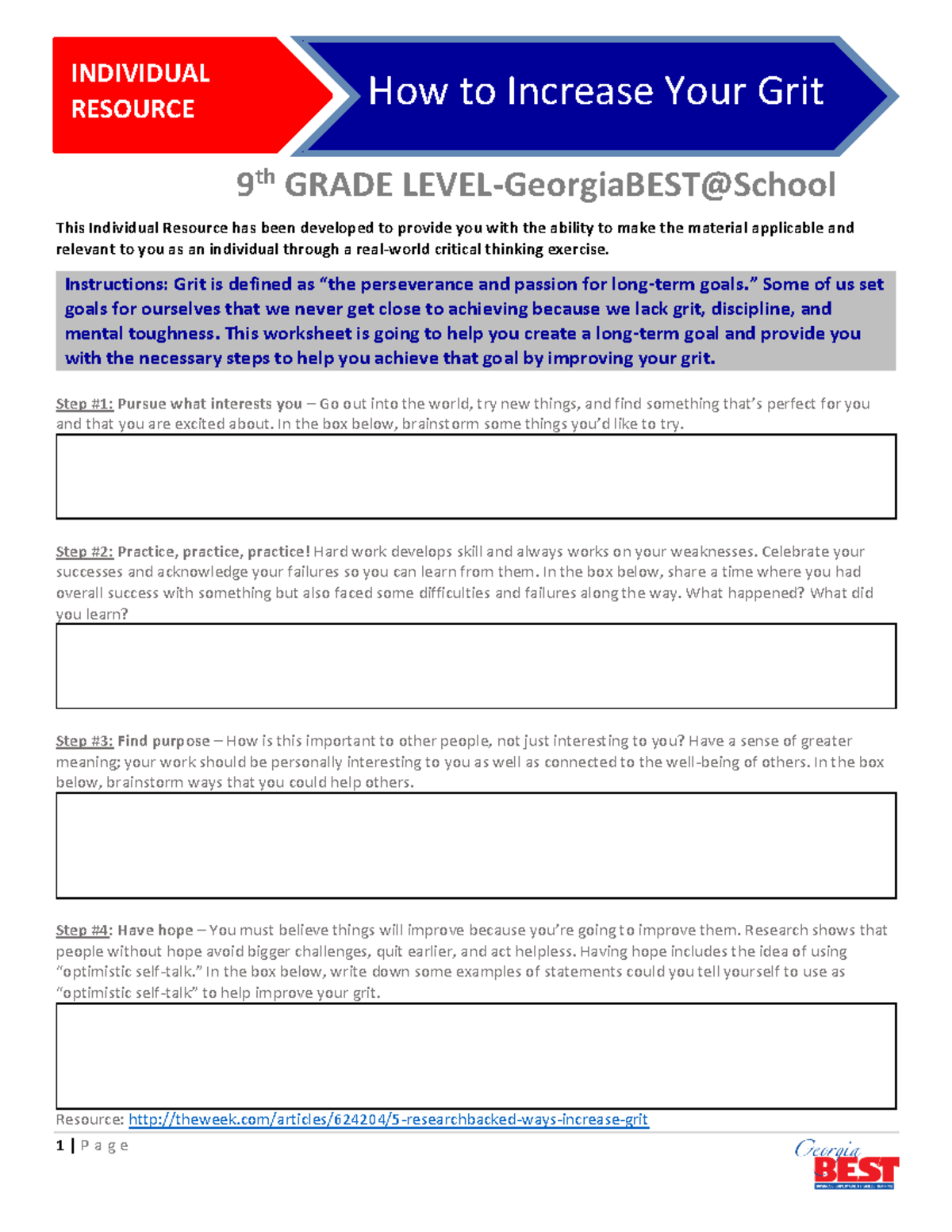 individual resource - 1 | P a g e This Individual Resource has been ...