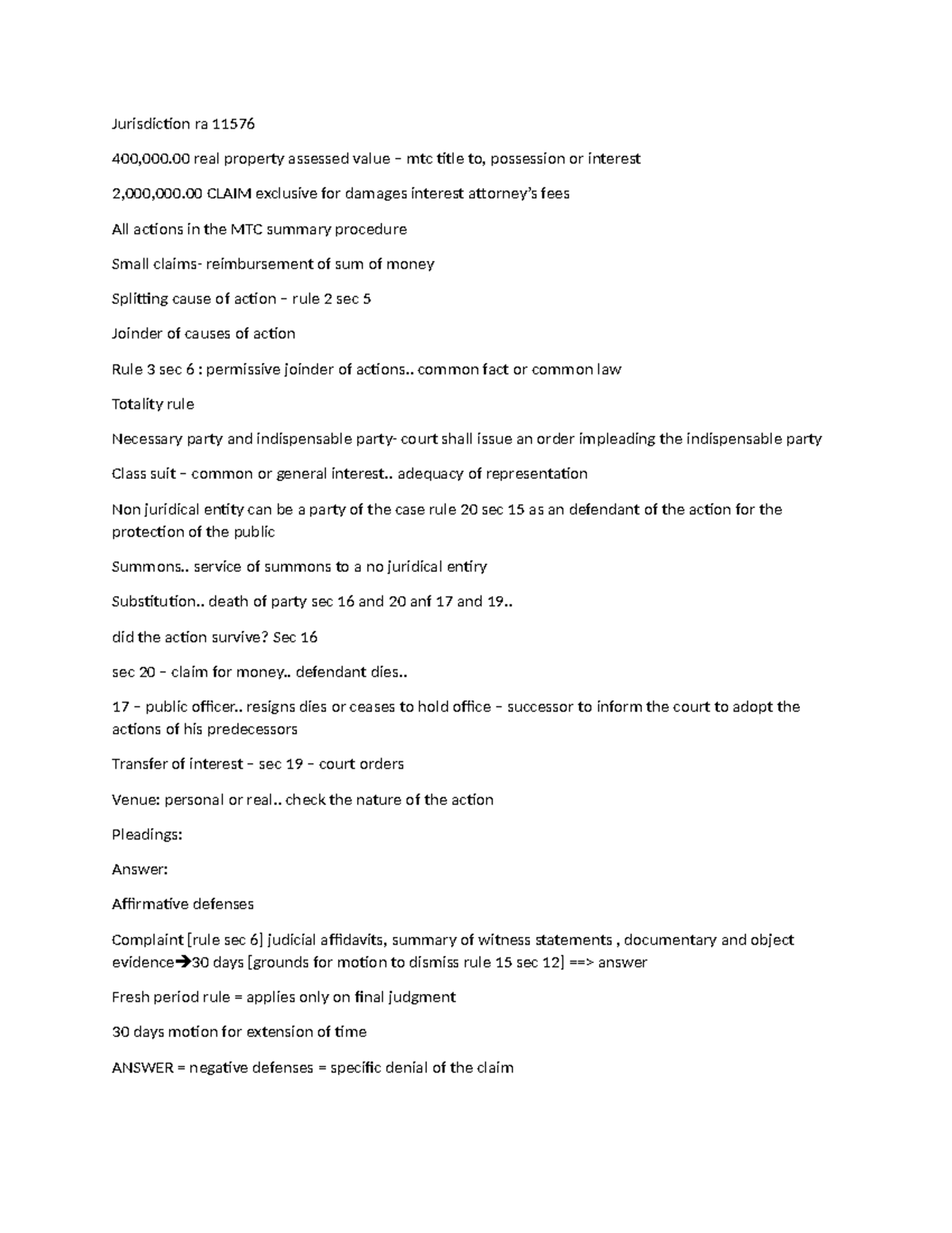 Jurisdiction ra 11576 - Jurisdiction ra 11576 400,000 real property ...