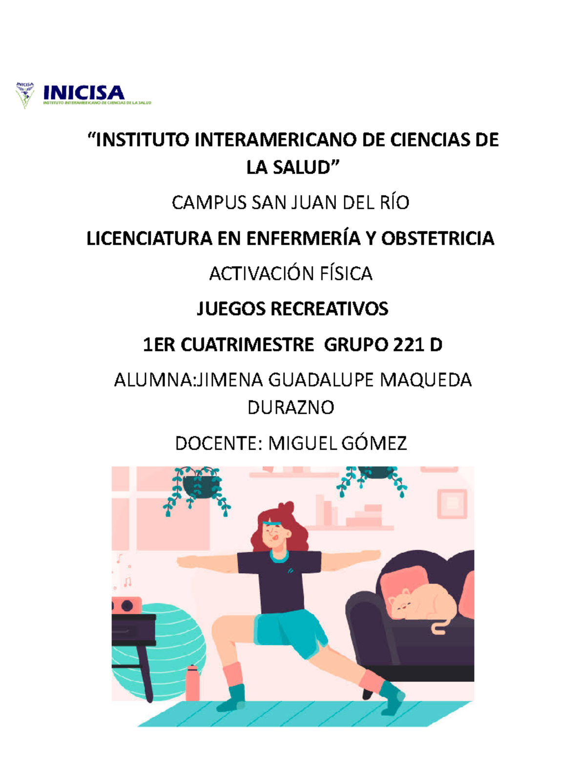 Juegos Recreativos - Resumen - “INSTITUTO INTERAMERICANO DE CIENCIAS DE ...