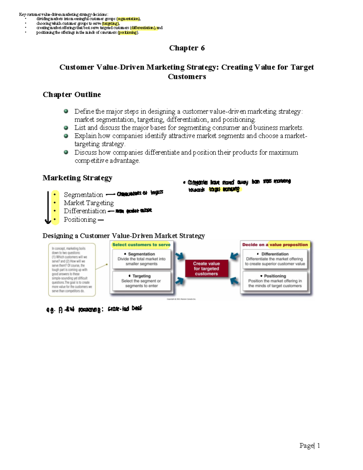 Chapter 6 - Customer Value-Driven Marketing Strategy: Creating Value ...