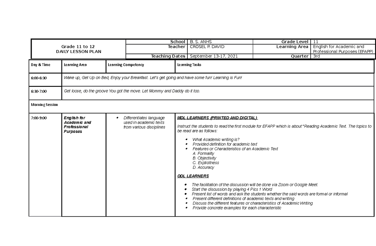 WHLP-WEEK1- Efapp- Croselp. David September 13-17, 2021 - Grade 11 to ...