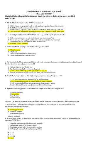 PHC CBQ Updated April 2022 - PRIMARY HEALTH CARE Commonly Asked ...