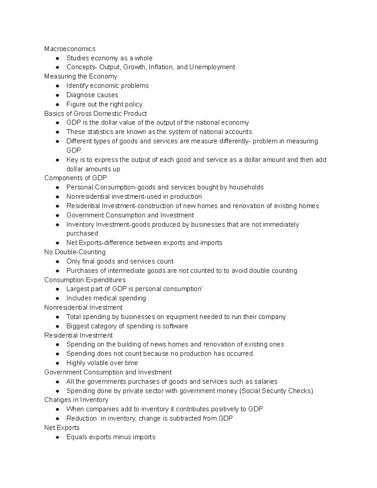 CH 07 First Step Macoeconomics - Macroeconomics Studies economy as a ...