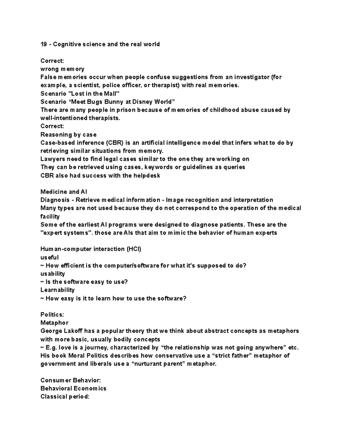 19 - Lecture 19 Cgsc, Jim Davies - 19 - Cognitive science and the real ...
