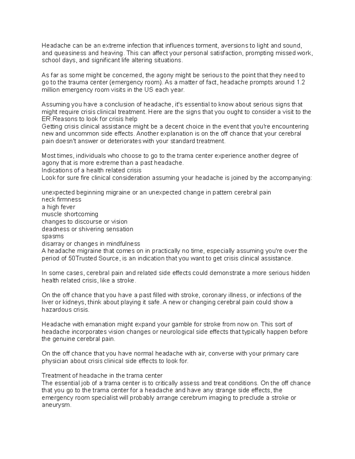 Doc18 - paper - Headache can be an extreme infection that influences ...