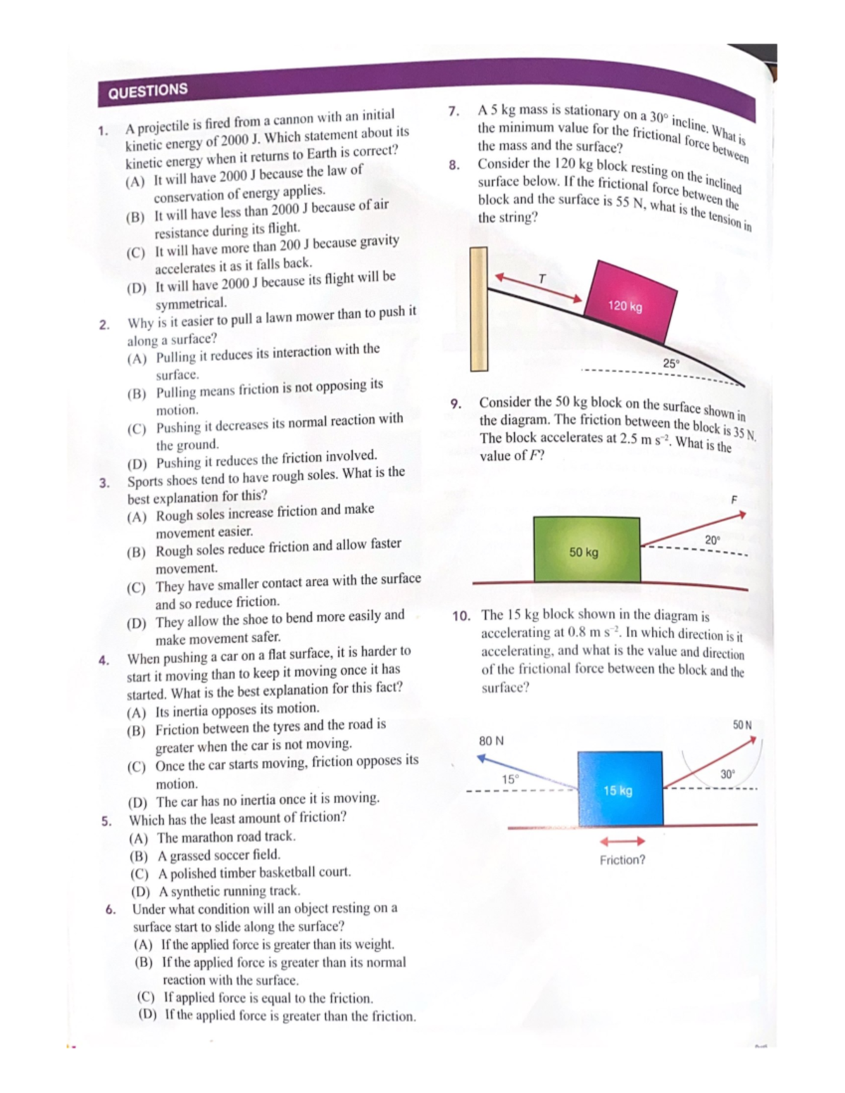 Forces in Two Dimensions Worksheet - Studocu