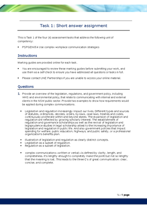 Assessment 1 - Assignment for business strategies - Assessment 1 ...