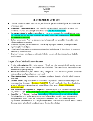 CRIM PRO Issue Spotting Checklist - CRIM PRO ISSUE SPOTTING CHECKLIST ...