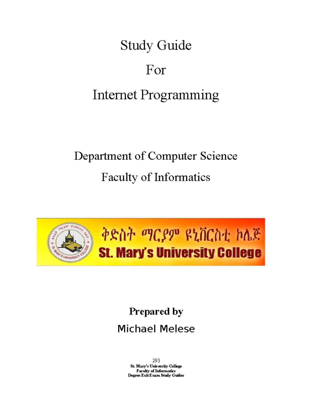 IP Exit Exam - Do it - Study Guide For Internet Programming Department ...