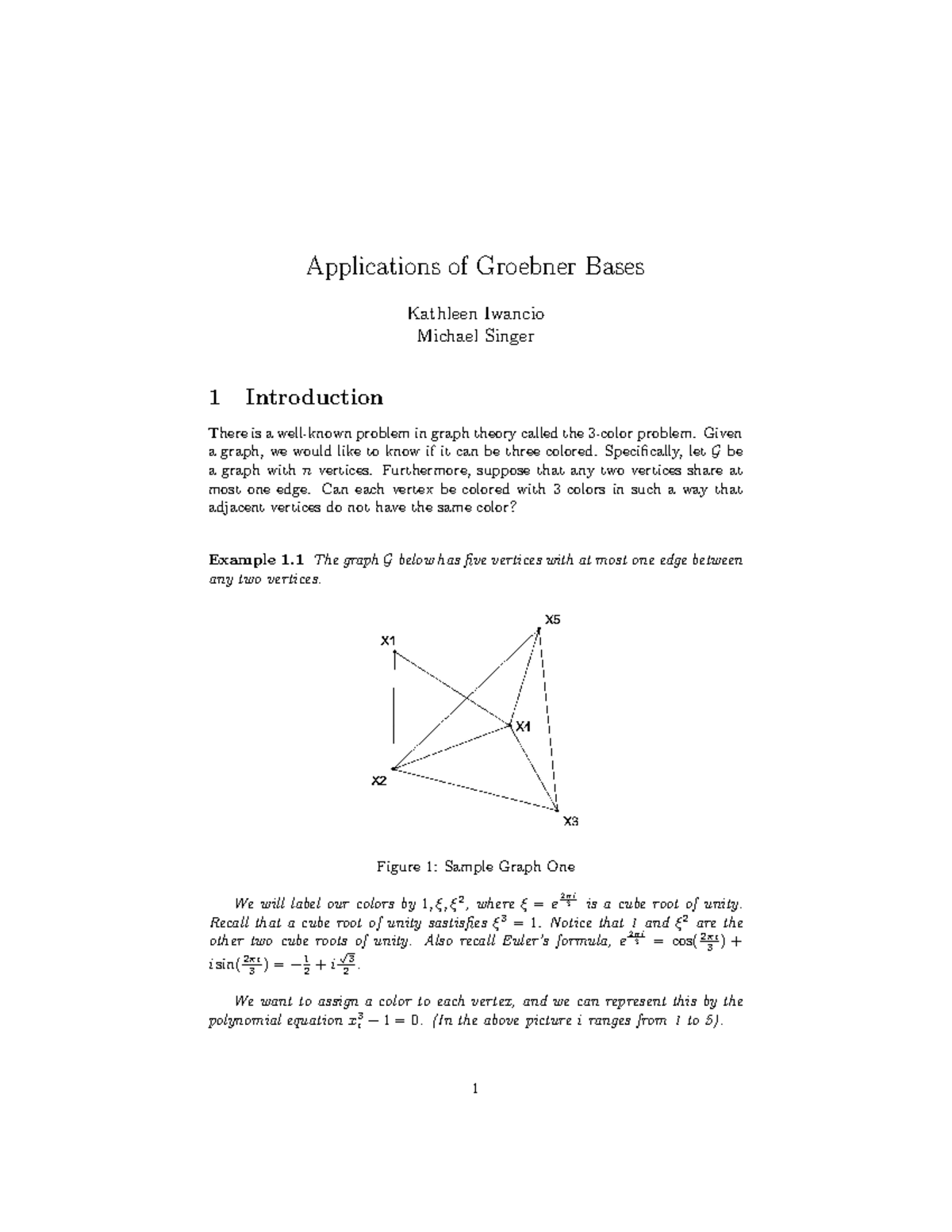 Applications of Groebner Bases ddddddddddddddddddd - LEct12 sdfssssssssssssssssss - Studocu