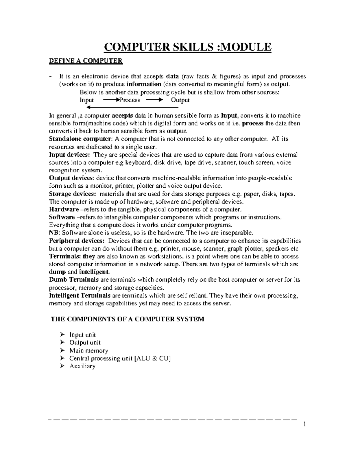 Computer Skills - Copy - MINERAL PROCESSING AND EXTRACTIVE METALLURGY ...