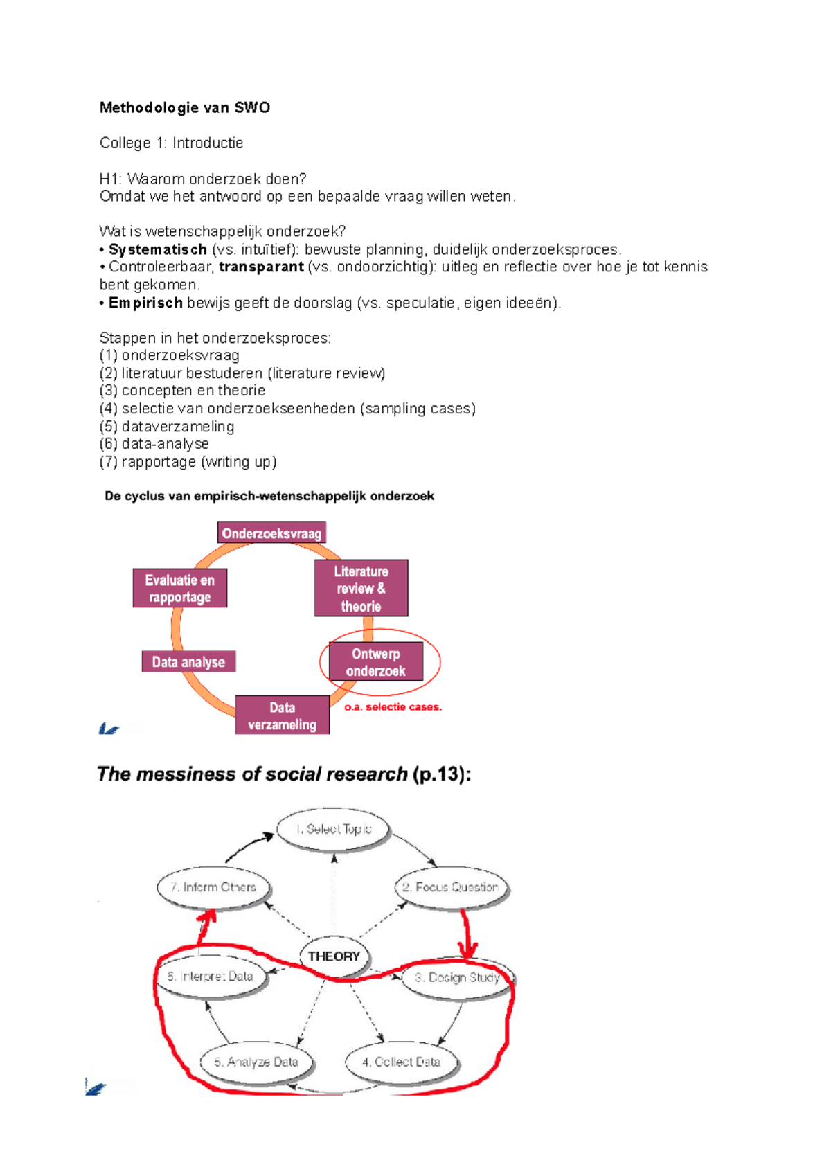 Methodologie van SWO colleges - Methodologie van SWO College 1 ...