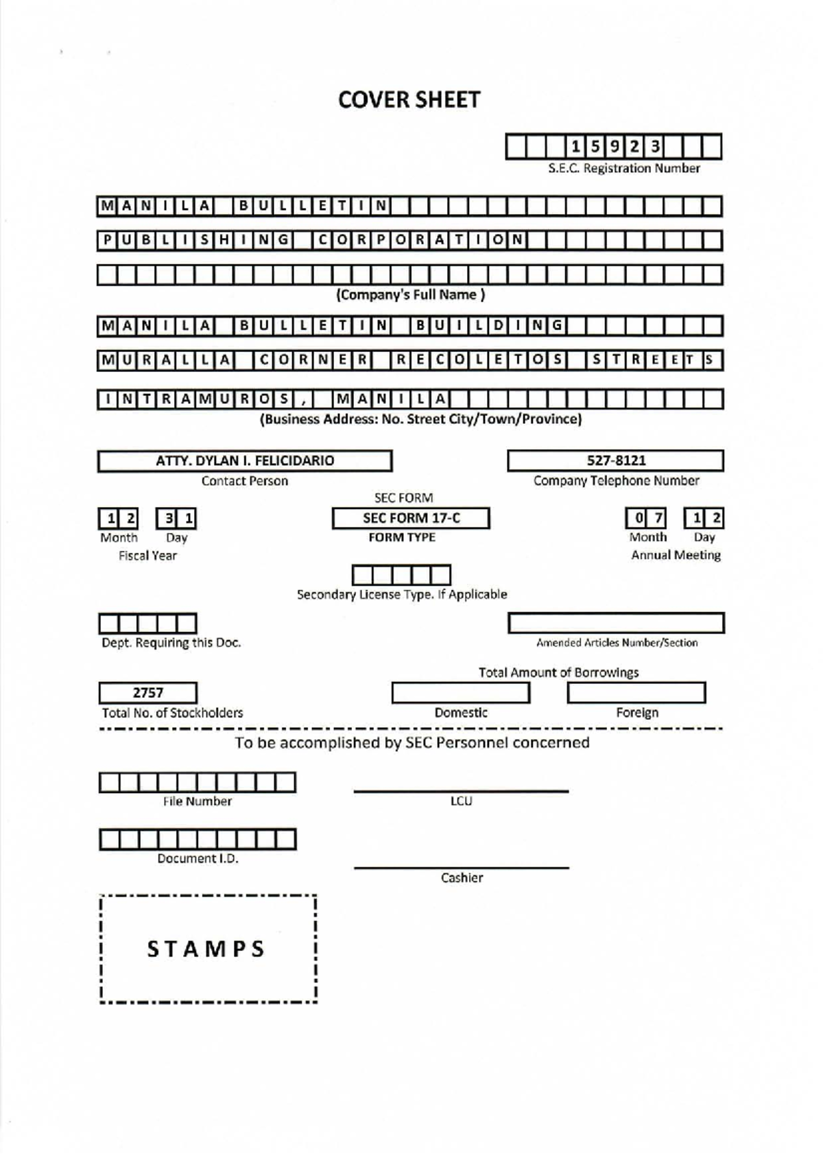 Manila Bulletin Internal Audit Charter - Auditing - OLPCC - Studocu