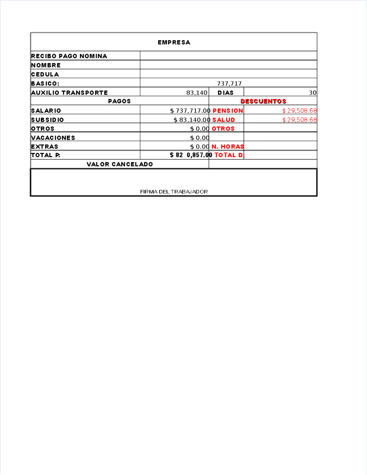 Pdf-desprendible-de-pago - fundamentos de administracion - EMPRESA RECIBO PAGO NOMINA NOMBRE ...
