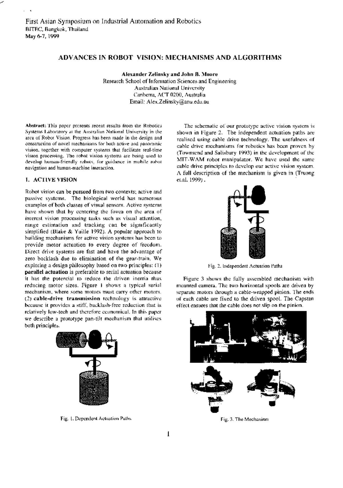 Advances in robot vision mechanisms and algorithms - ####### / First ...