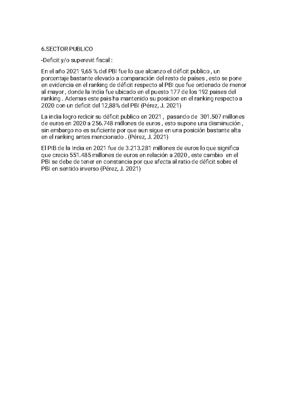 Punto 6 Ta4 Asdasd 6 Publico Deficit Y O Superevit Fiscal En El