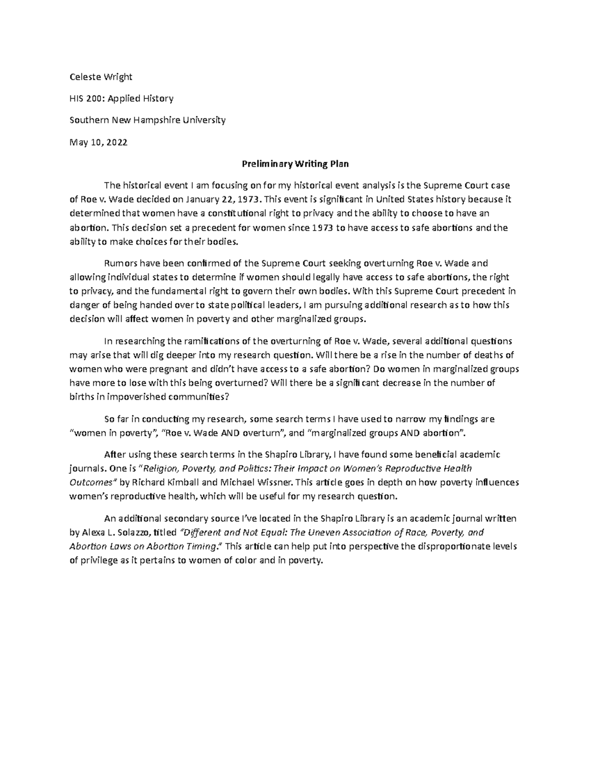 Celeste Wright - Notes - Celeste Wright HIS 200: Applied History ...