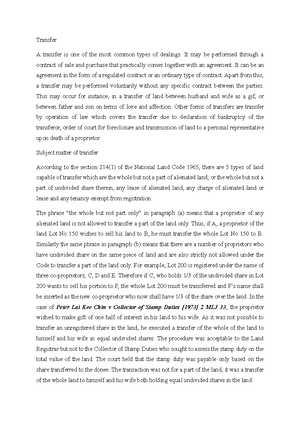 1 YANG Hendak Diturunkan PADA WRIT Saman - Land Law - MSU Malaysia ...