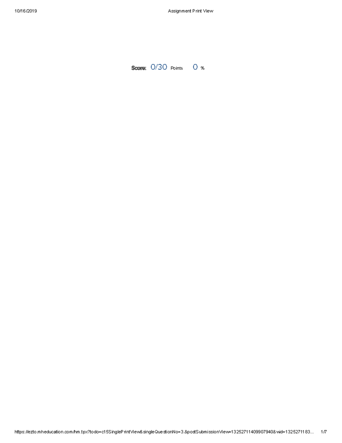 Assignment Print View hw ch6 q3 - Score: 0/30 Points 0 % 3. Award: 0 out of 10 points Problem 06 ...