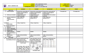 Detailed Lesson PLAN - Detailed Lesson Plan in English 7 I. Objectives ...