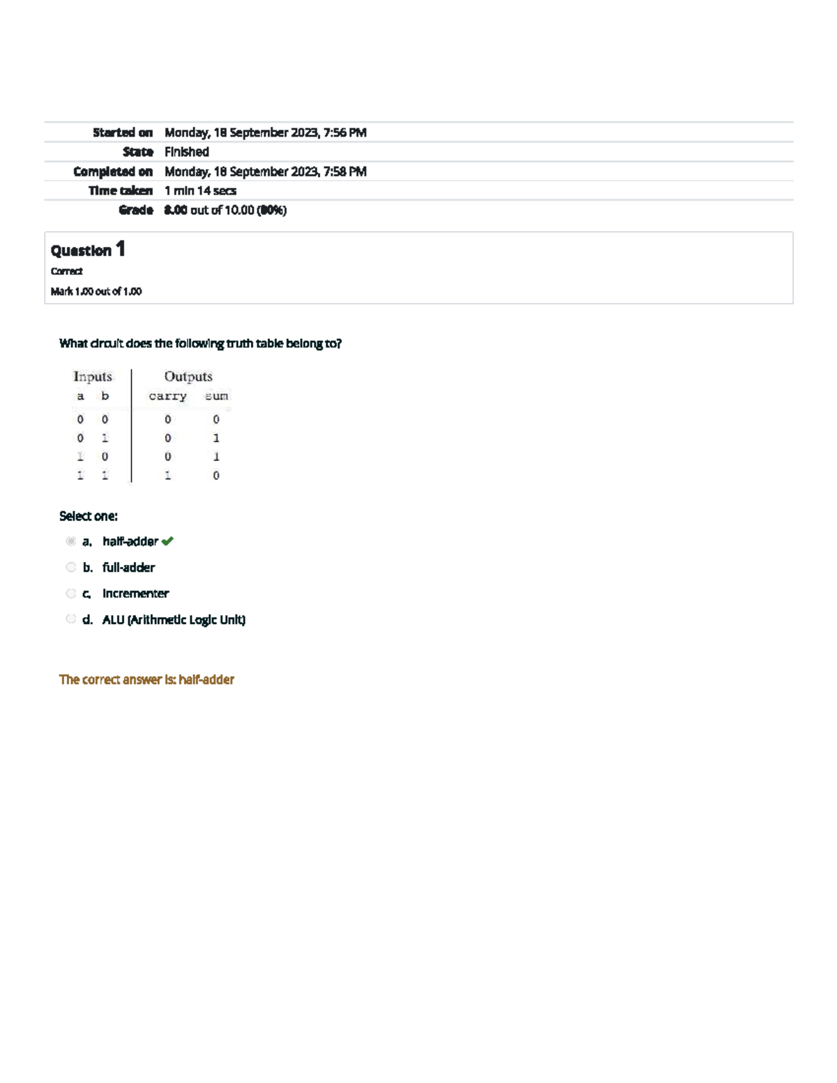 Cs1104 Self-Quiz Unit 2 - CS 1104 - Studocu