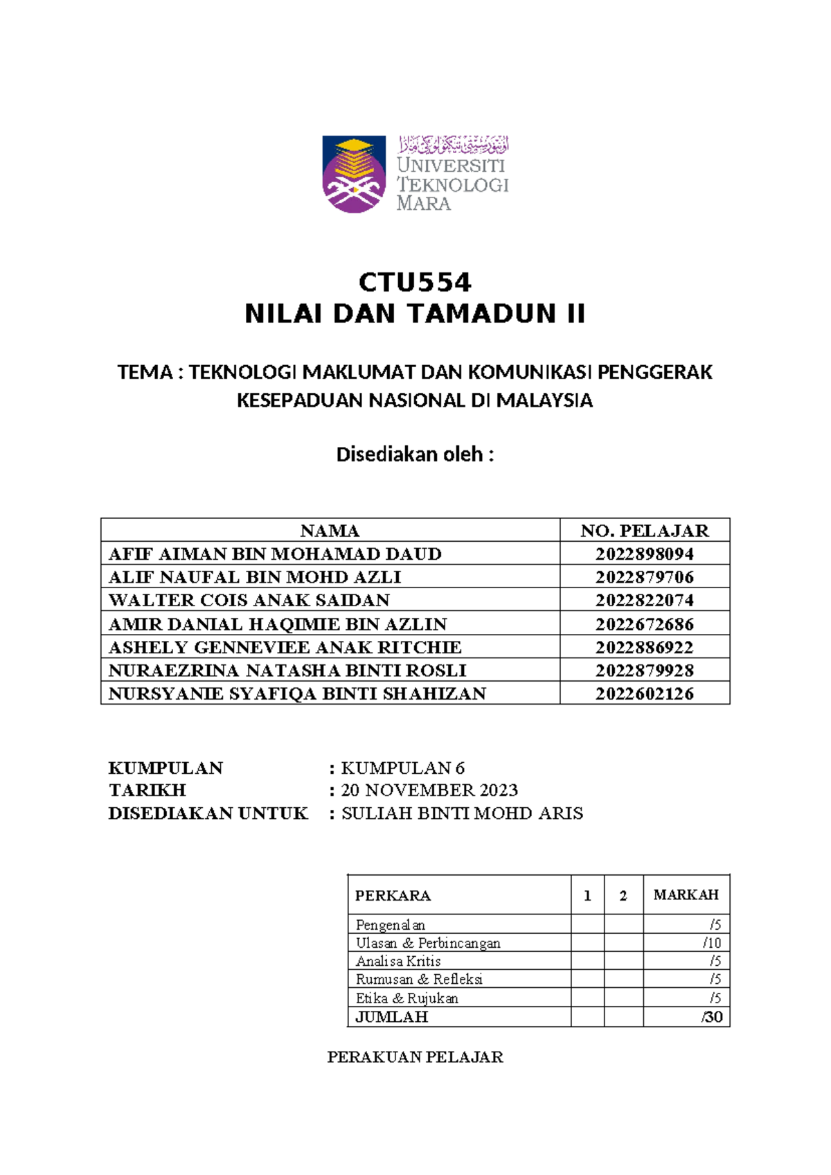 Ulasan Artikel CTU554 - CTU NILAI DAN TAMADUN II TEMA : TEKNOLOGI ...