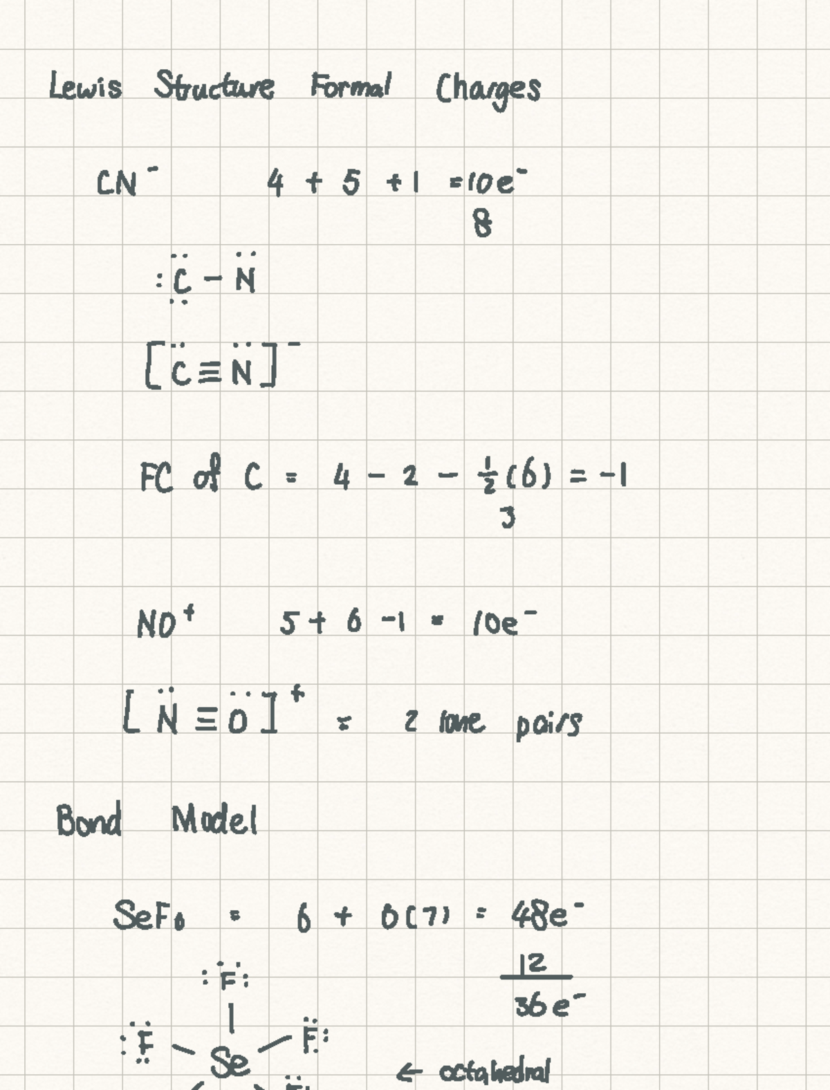 Lon capa 8 - Lon capa chapter 14 - Lewis Structure Formal Charges CN 4 ...