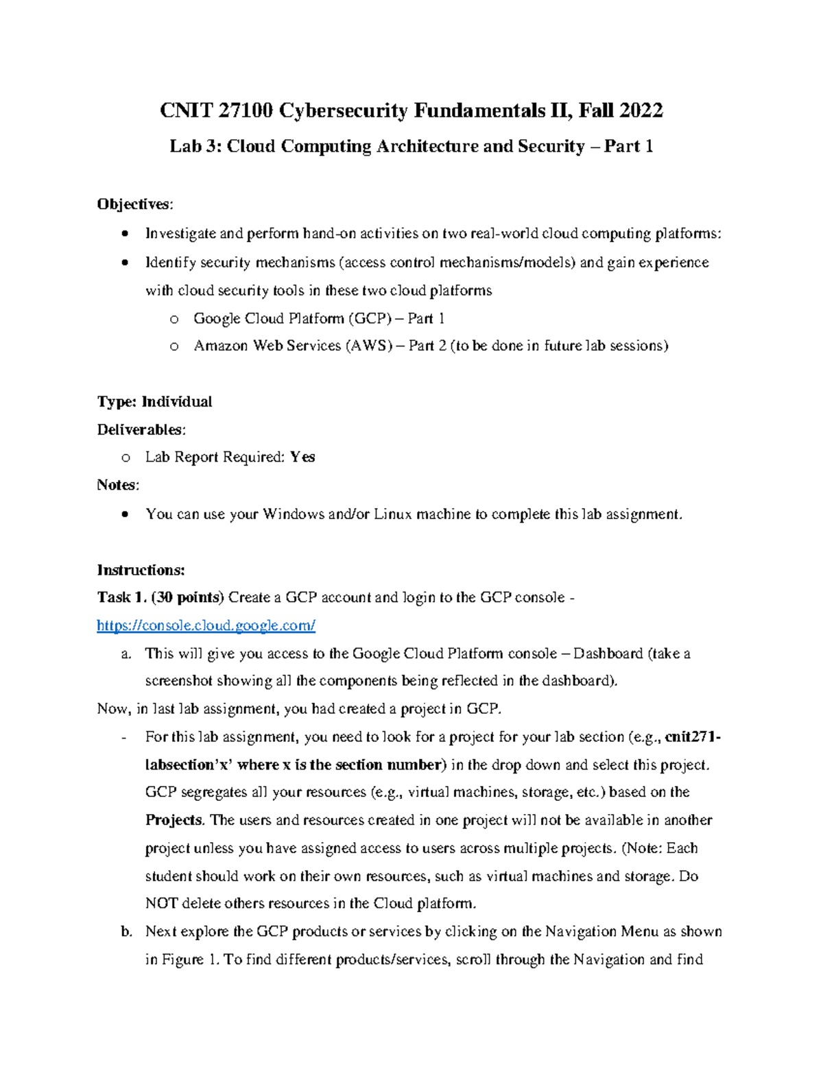 Cnit271 Lab3 Fall22 Lab 3 For 271 Cnit 27100 Cybersecurity Fundamentals Ii Fall 2022 Lab 3