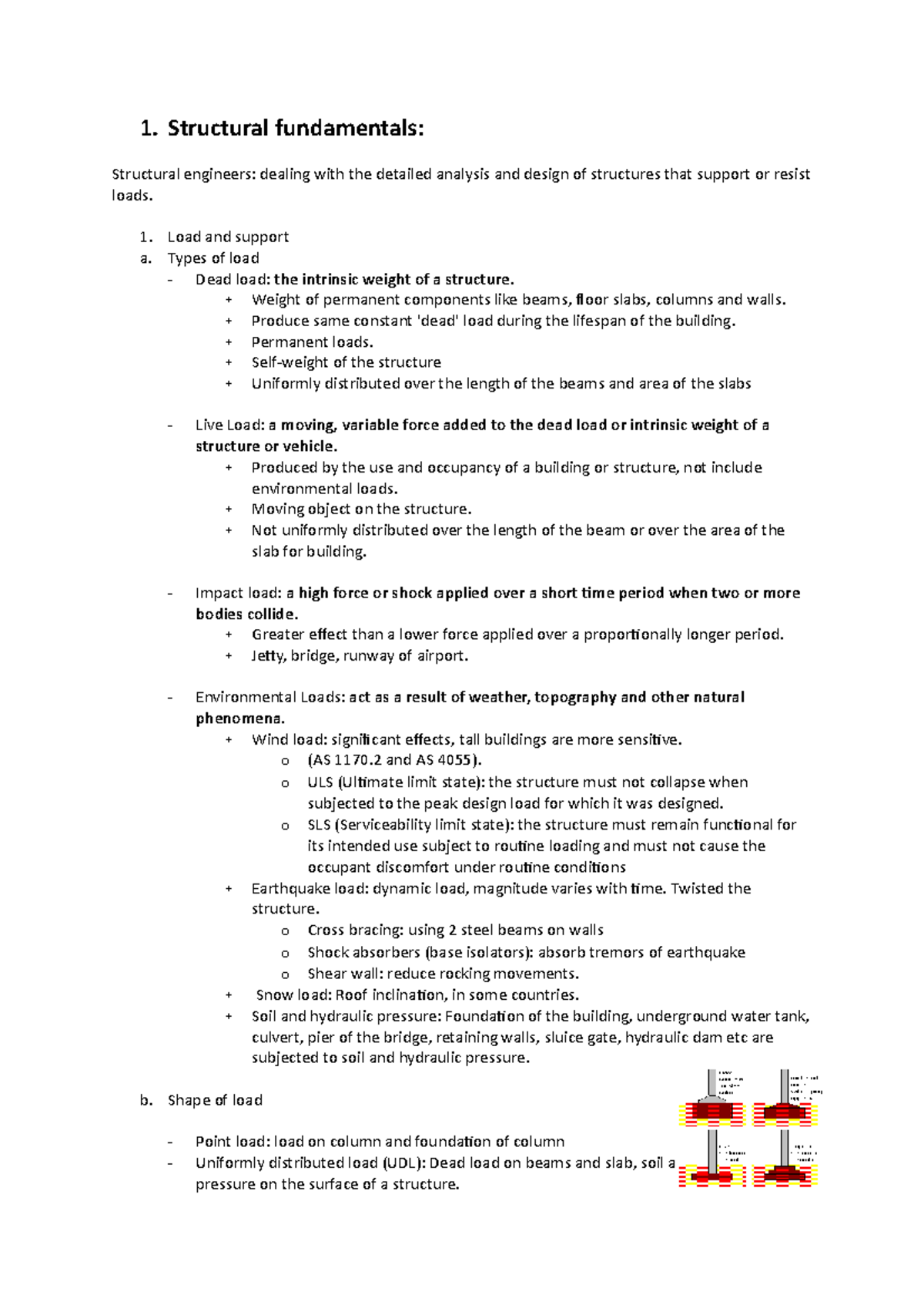 Structural Fundamentals notes - 1. Structural fundamentals: Structural ...