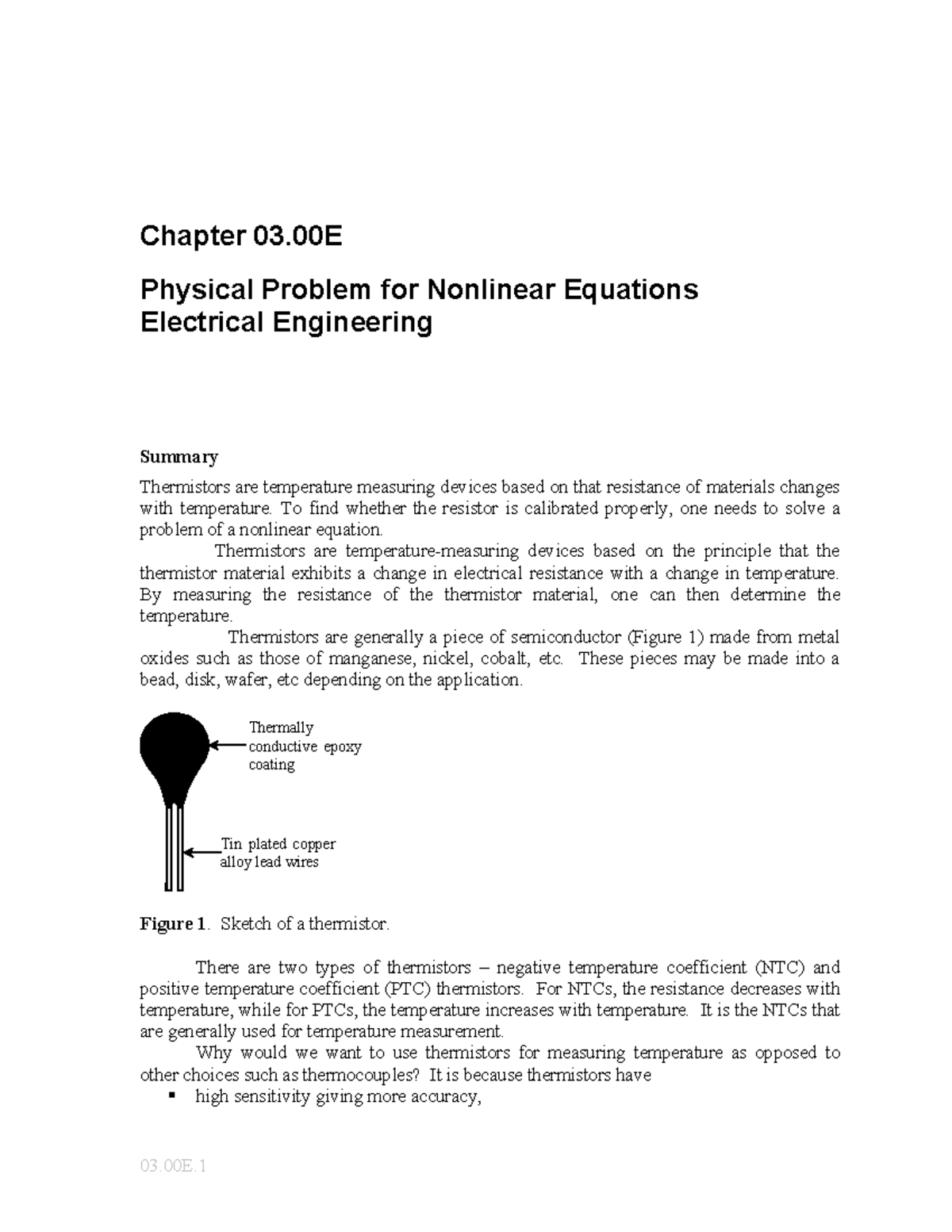 Mws ele nle phy problem - Numerical method assignments - 03. Chapter 03 Physical Problem for ...