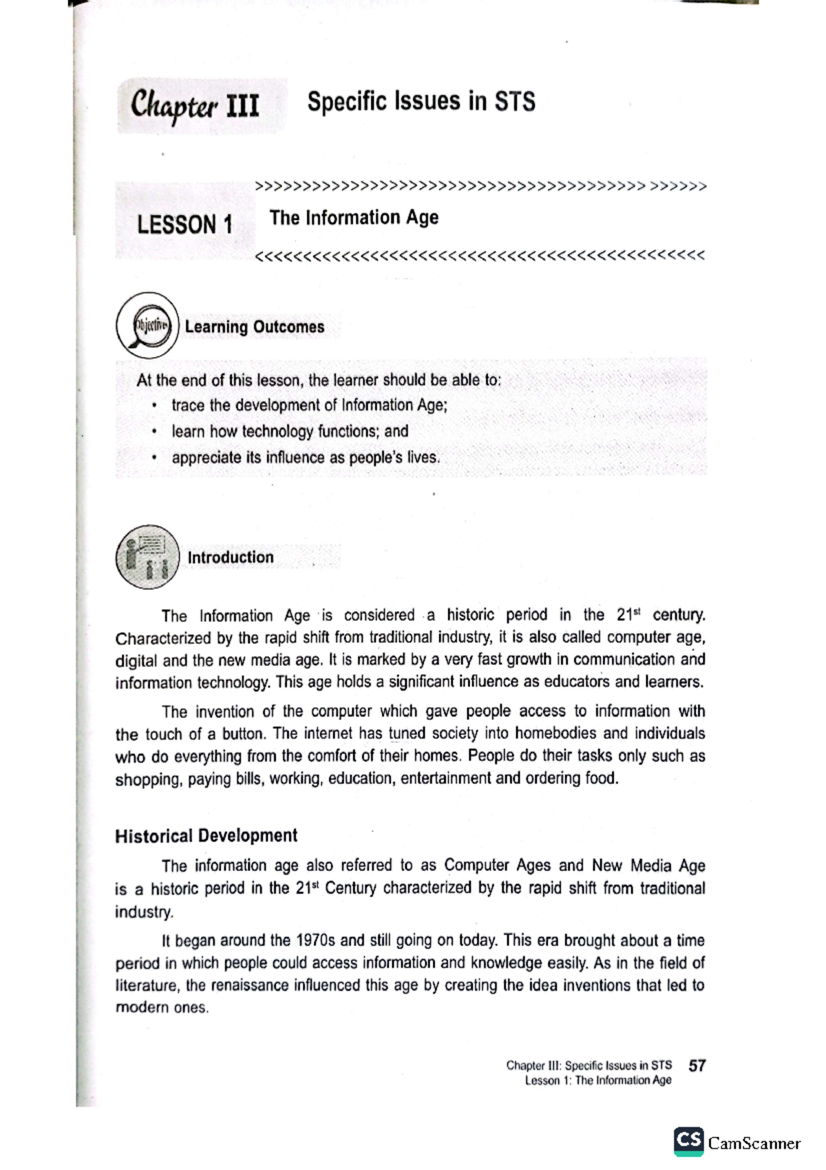 STS Chapter III Lesson 1 - BSEd major in mathematics - Studocu