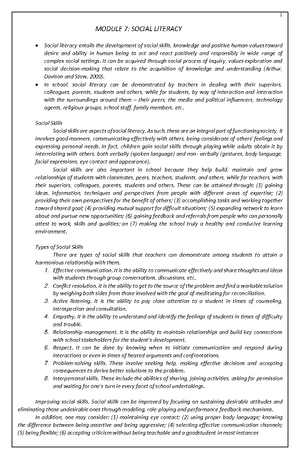 Lesson 9 Profed 10 - These documents were uploaded for reference use ...