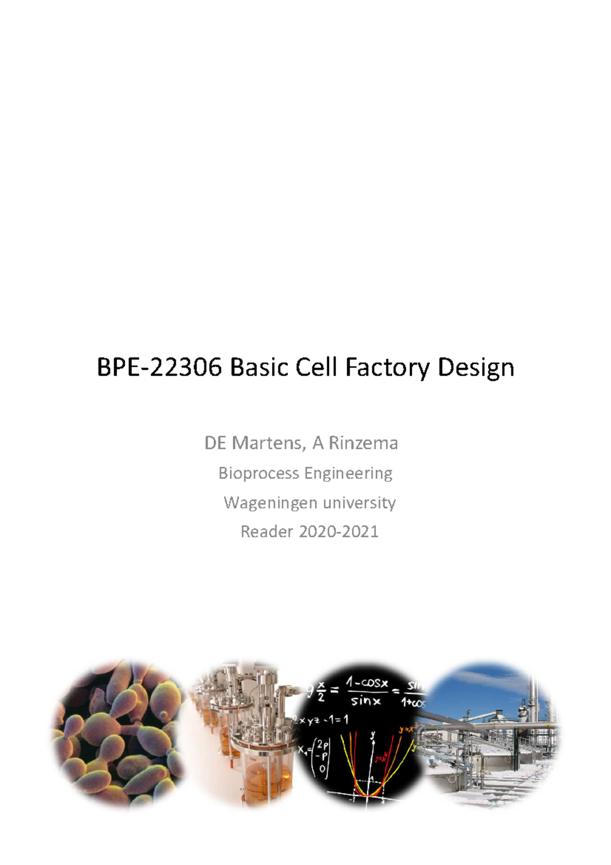 BPE-22306 Basic Cell Factory Design reader 2020 - BPE-22306 Basic Cell ...