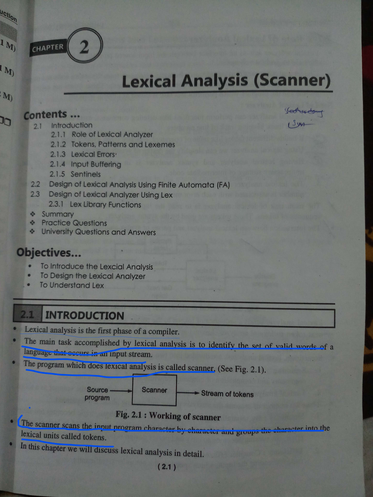 CC- Ch 2-Lexical Analysis - Bsc (computer science) - Studocu