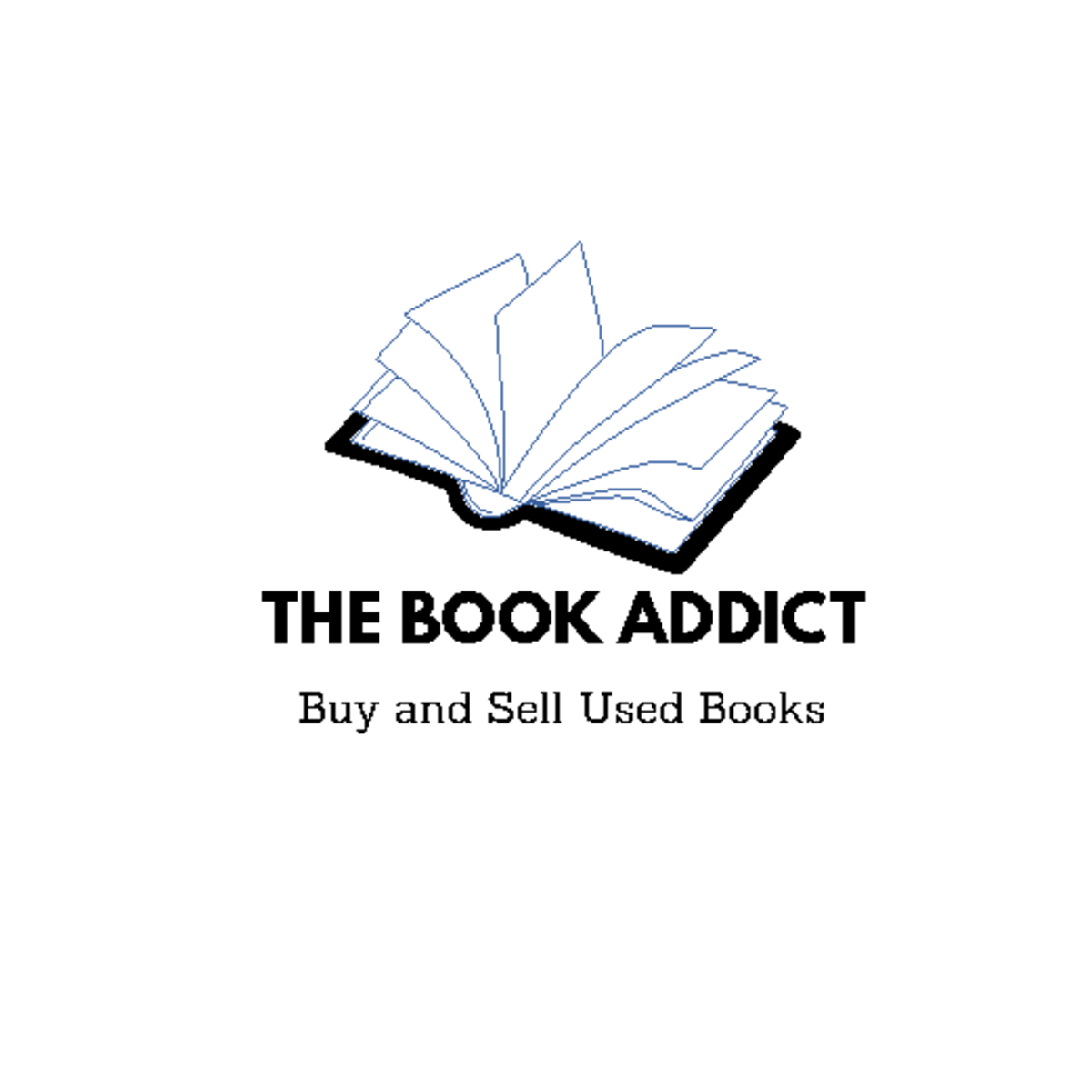 Black White illustrative Reading Club Logo - THE BOOK ADDICT Buy and ...