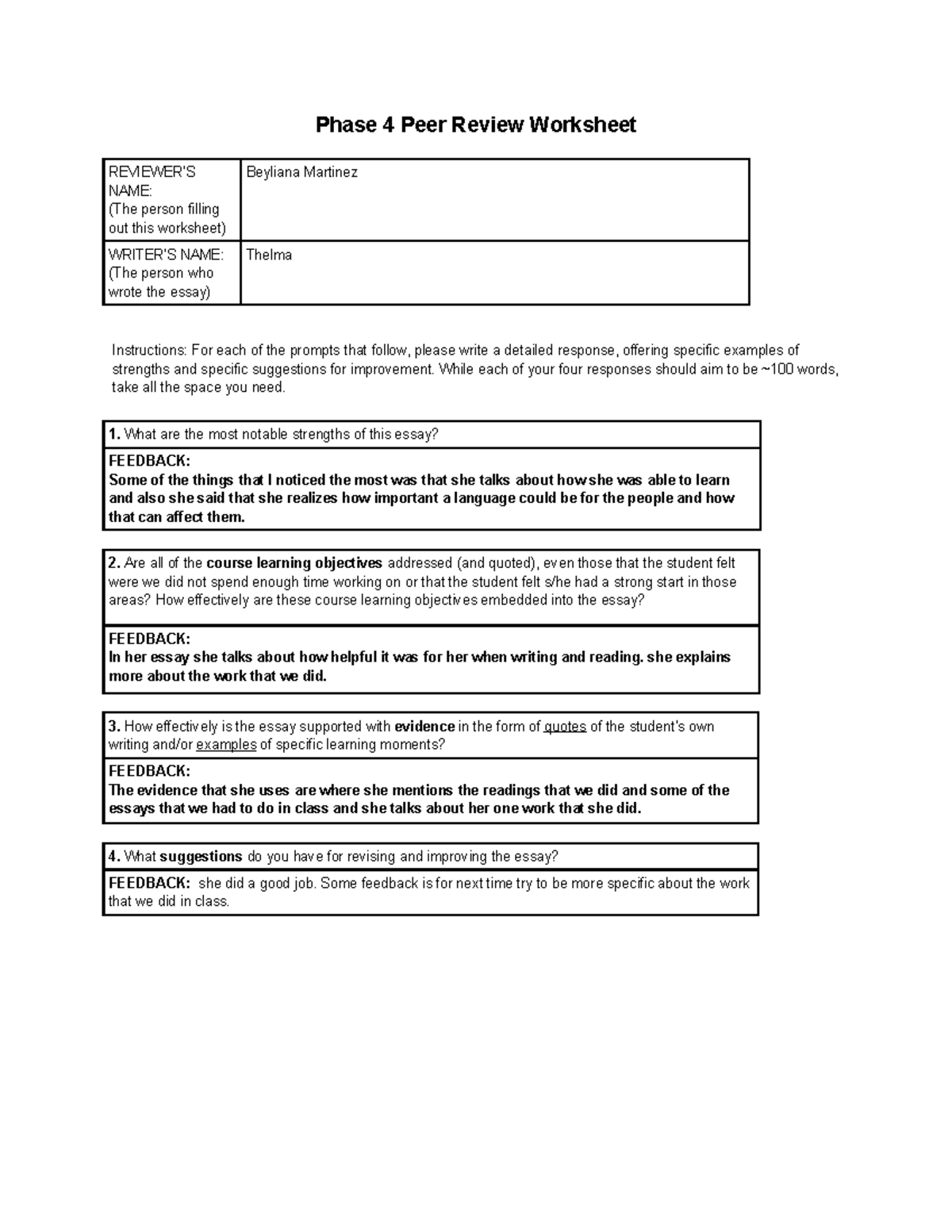 2 Phase 4 Peer Review Worksheet - Phase 4 Peer Review Worksheet ...