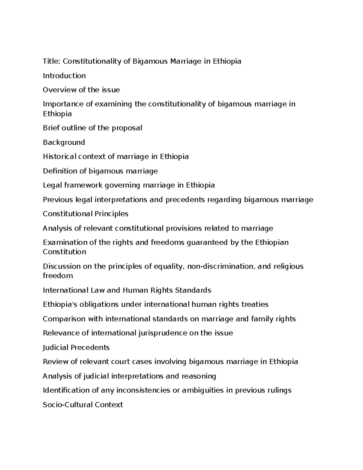 Document - Report - Title: Constitutionality of Bigamous Marriage in ...