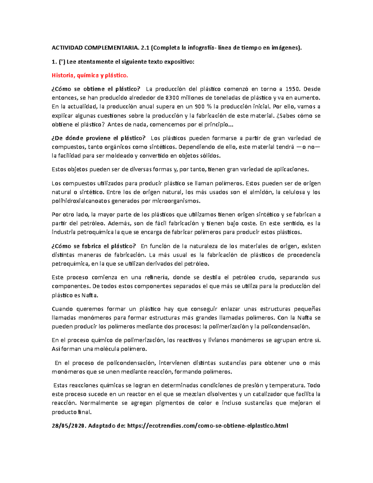 Actividad Complementaria 2 - ACTIVIDAD COMPLEMENTARIA. 2 (Completa la infografía- línea de ...