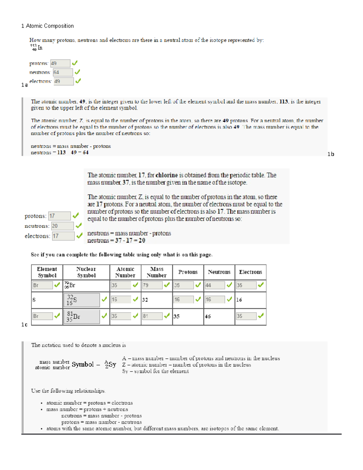 Ch2 part1 - Cengage online webwork practice set for "Chemistry and Chemical Reactivity 10th ...