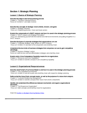 C483 Study PLAN - Summary principles of management - C483 - C483 STUDY ...