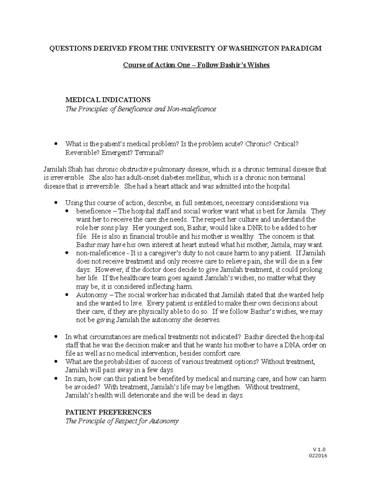 Questions Derived Paradigm - QUESTIONS DERIVED FROM THE UNIVERSITY OF ...