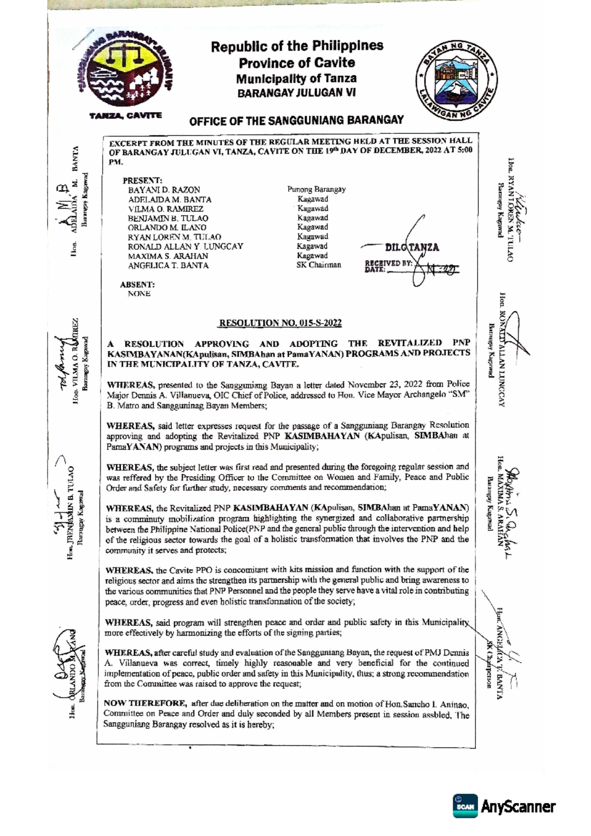 Kasimbayanan-RESO - This is the Kasimbayanan Resolution Sample ...