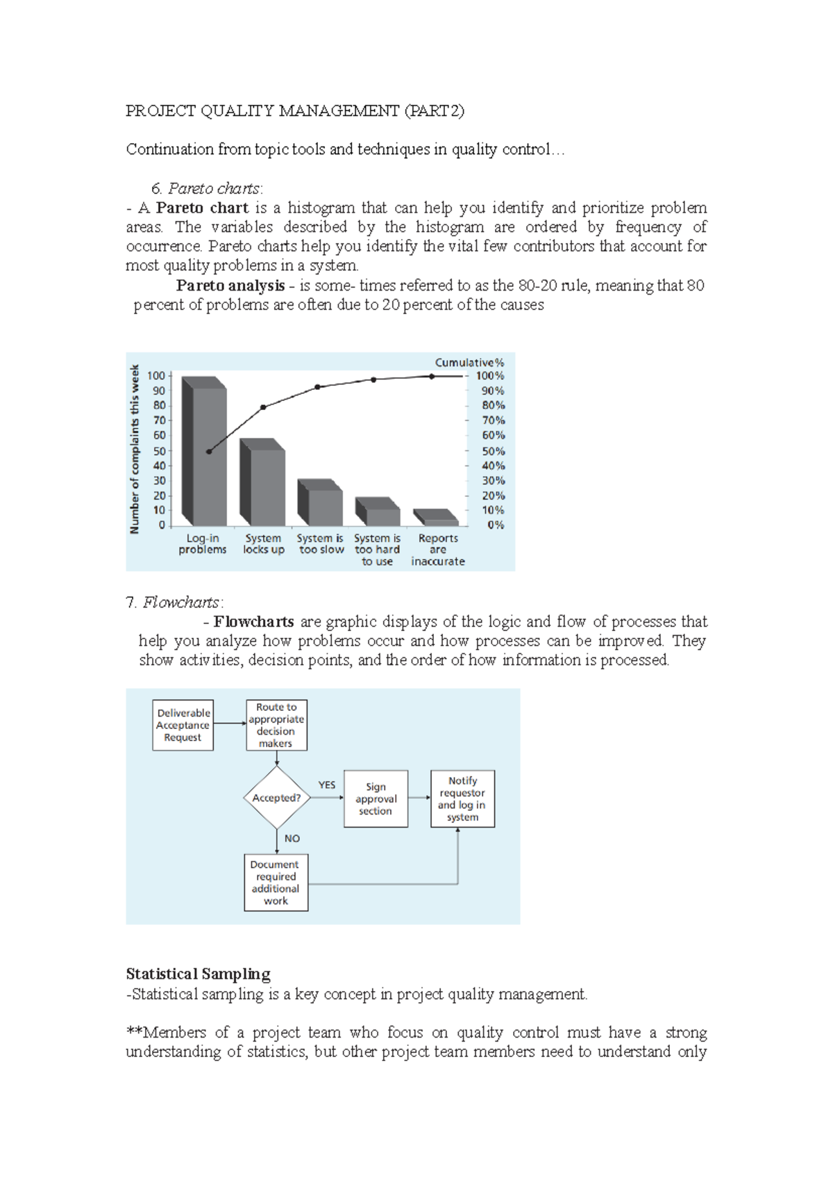 Project Quality Management - PROJECT QUALITY MANAGEMENT (PART2 ...