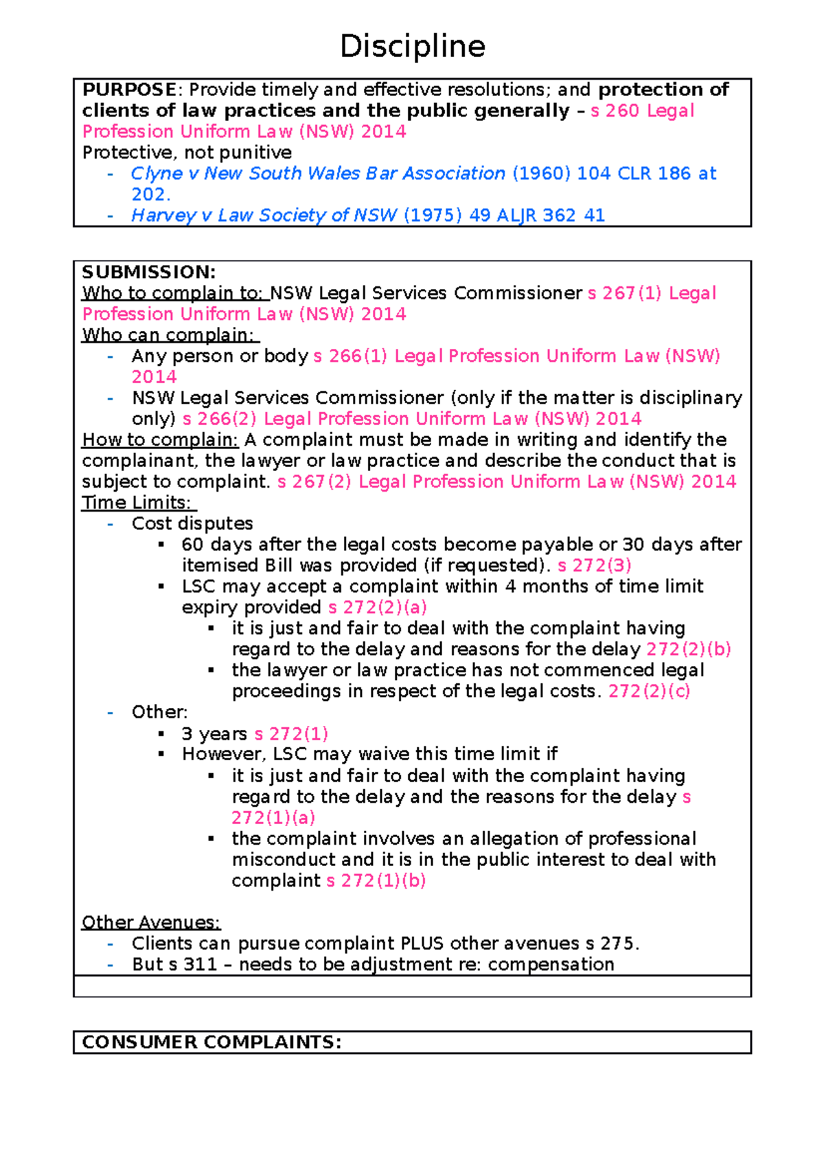 Discipline - Lecture notes 4 - Discipline PURPOSE : Provide timely and ...