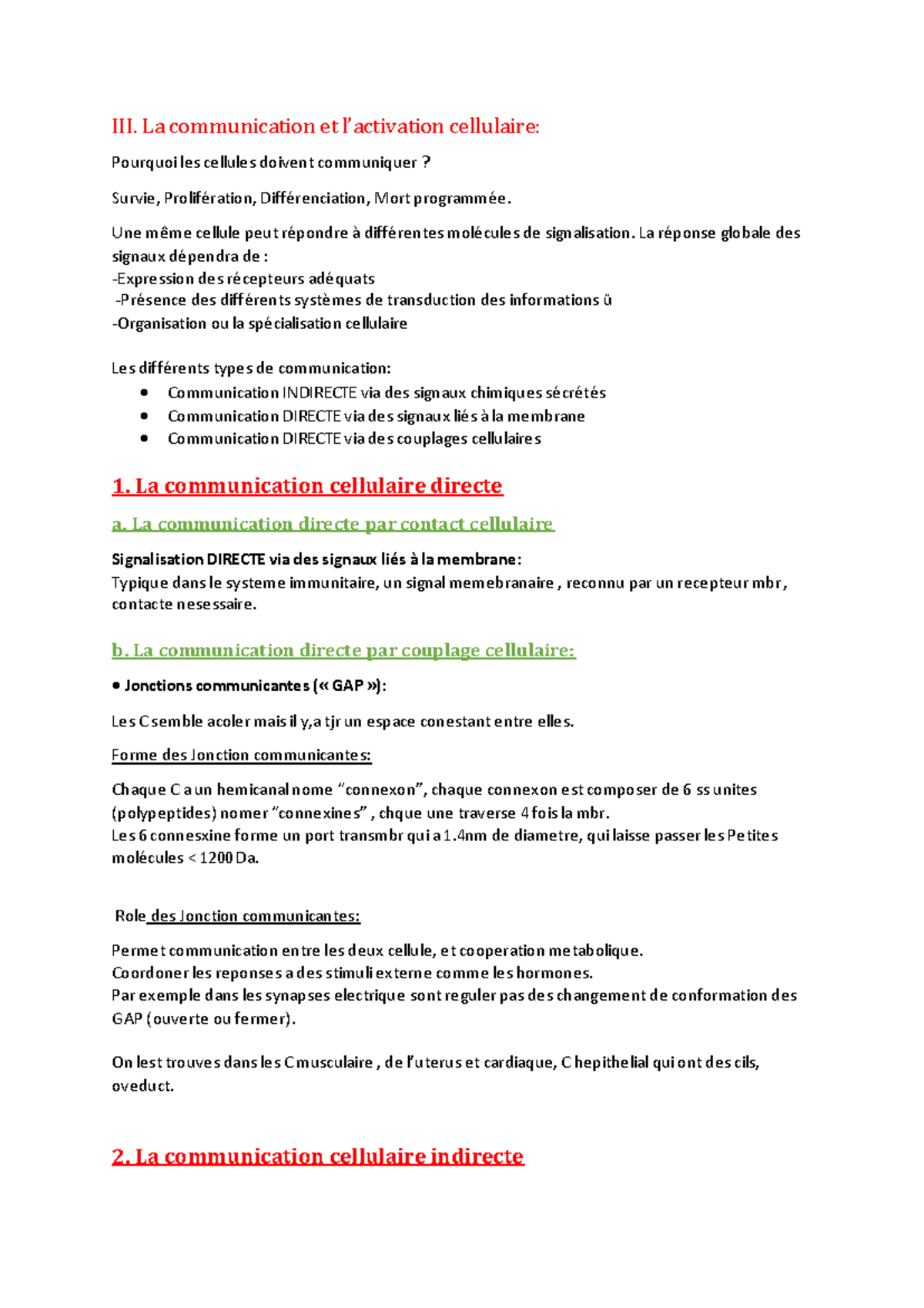 Cours communication - III. La communication et l’activation cellulaire ...