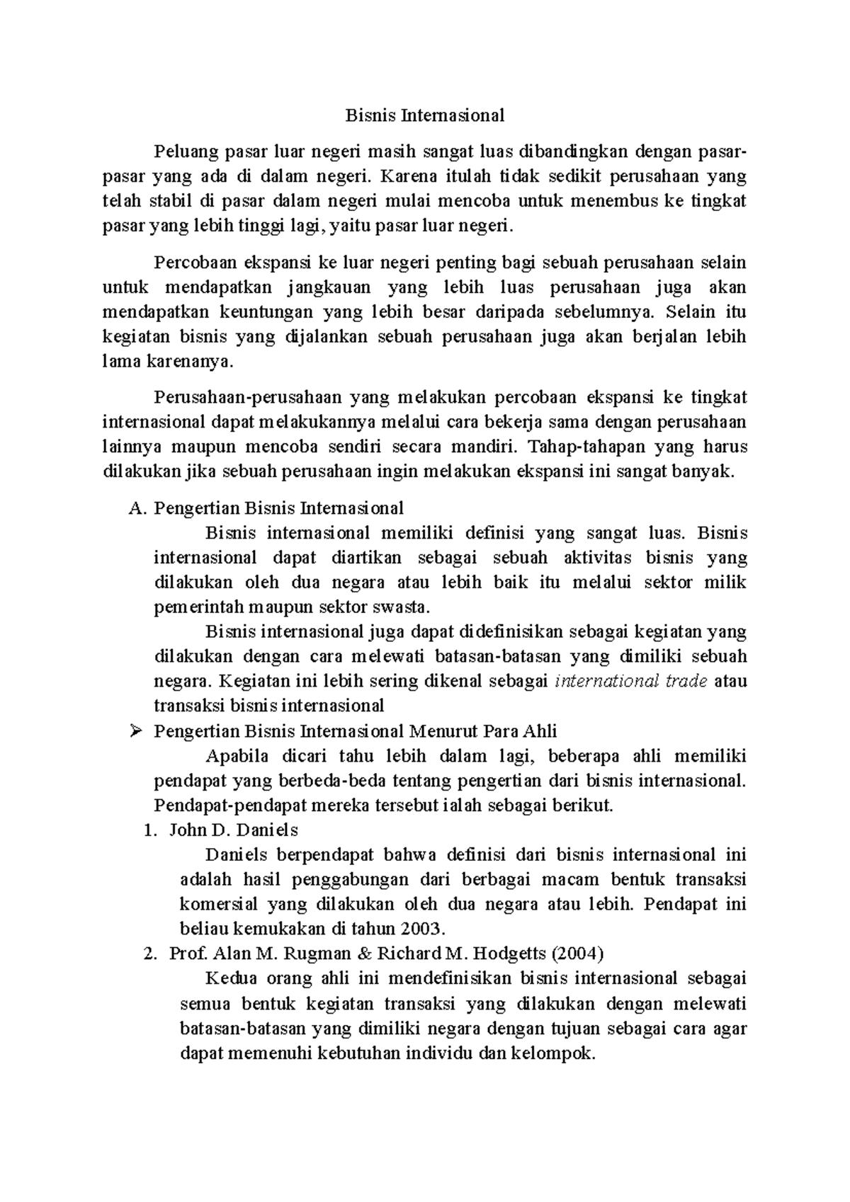 Pengertian, perbedaan, dan istilah pada Bisnis Internasional - Bisnis ...