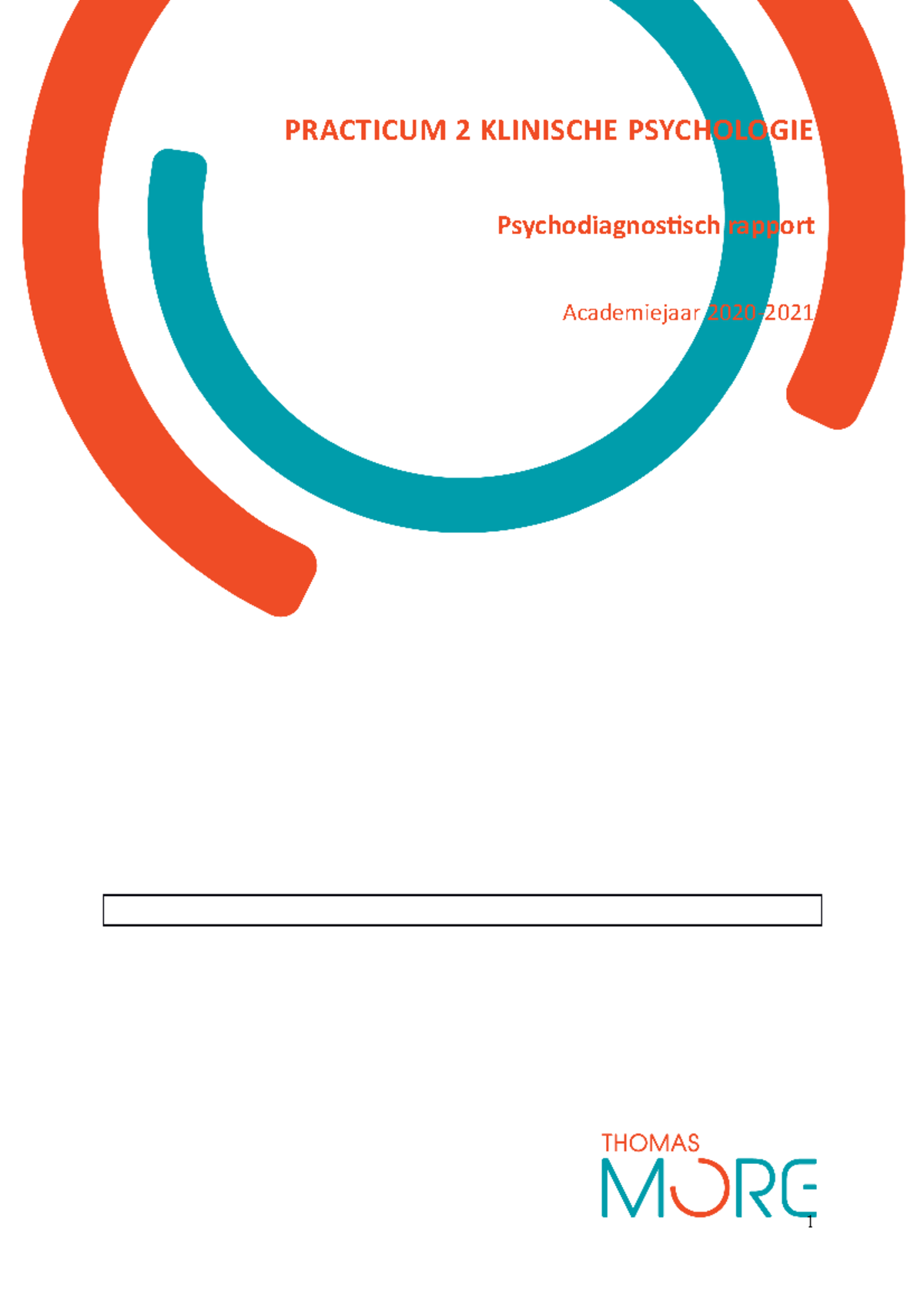 Format schriftelijk verslag 2020-2021 practicum - PRACTICUM 2 KLINISCHE ...