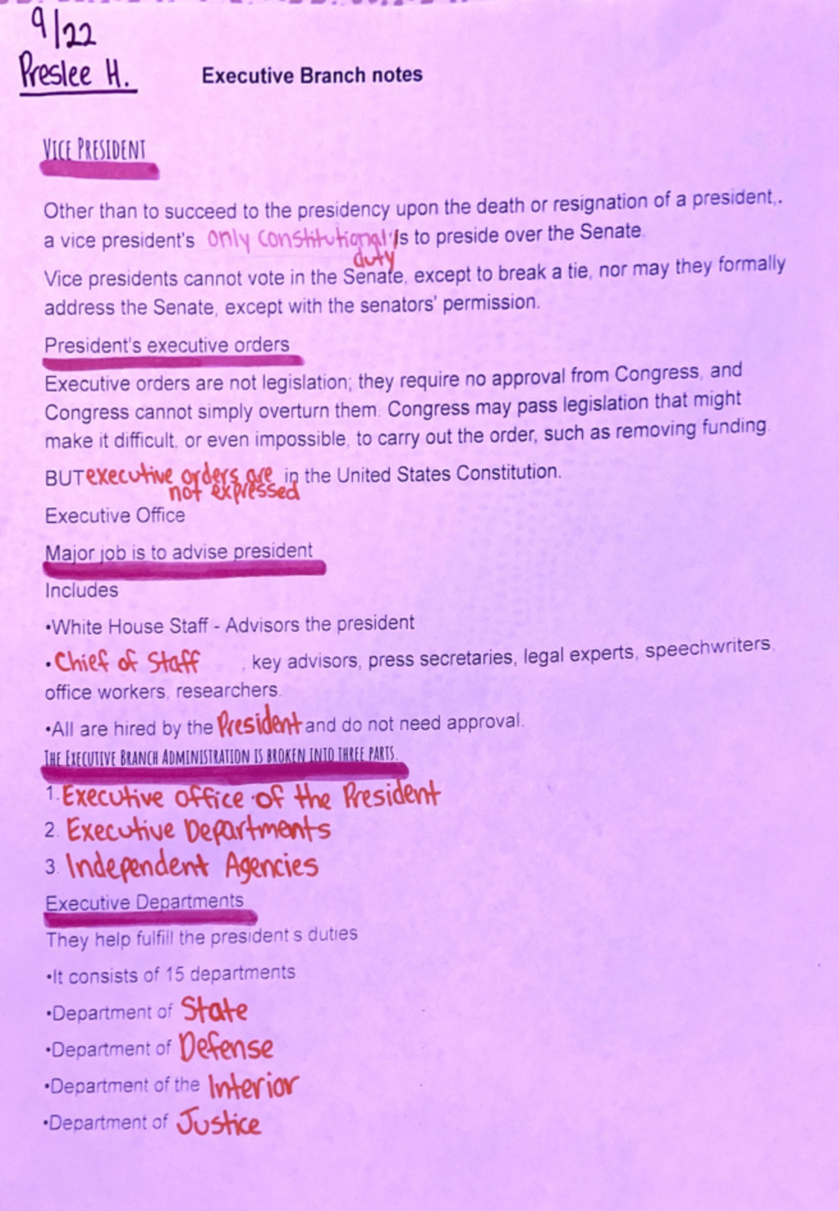 Adobe Scan Sep 24, 2023 - notes on branches of government ...